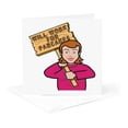 3drose, Funny Humorous Woman Girl with a Sign Will Work for Pancakes, 6 ...