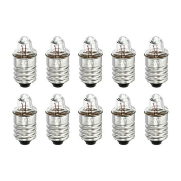 Uxcell 3.8V E10 Warm Yellow Light Mini Incandescent Bulbs with Box 1 ...