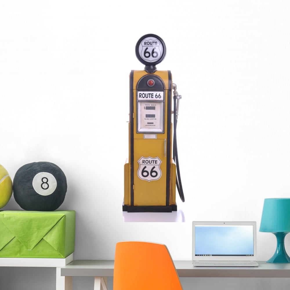 Antique Fuel Pump Wall Decal by Wallmonkeys Peel and Stick Graphic (36 ...