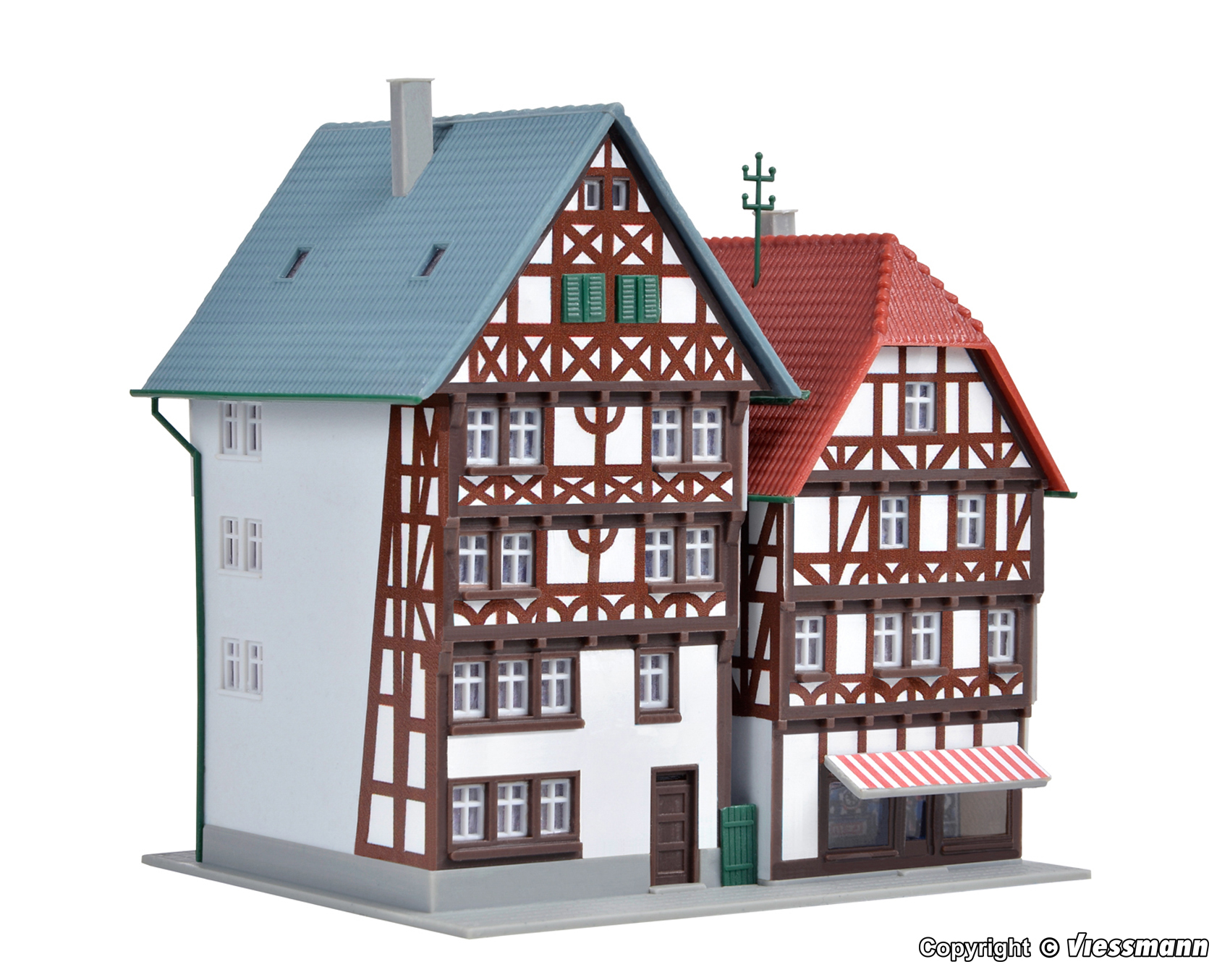 Kibri Z Scale Building/Structure Kit Two Timber Framed Houses/Homes ...