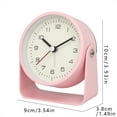 Creative Metal Small Alarm Clock Student Specific Silent Desktop Clock ...