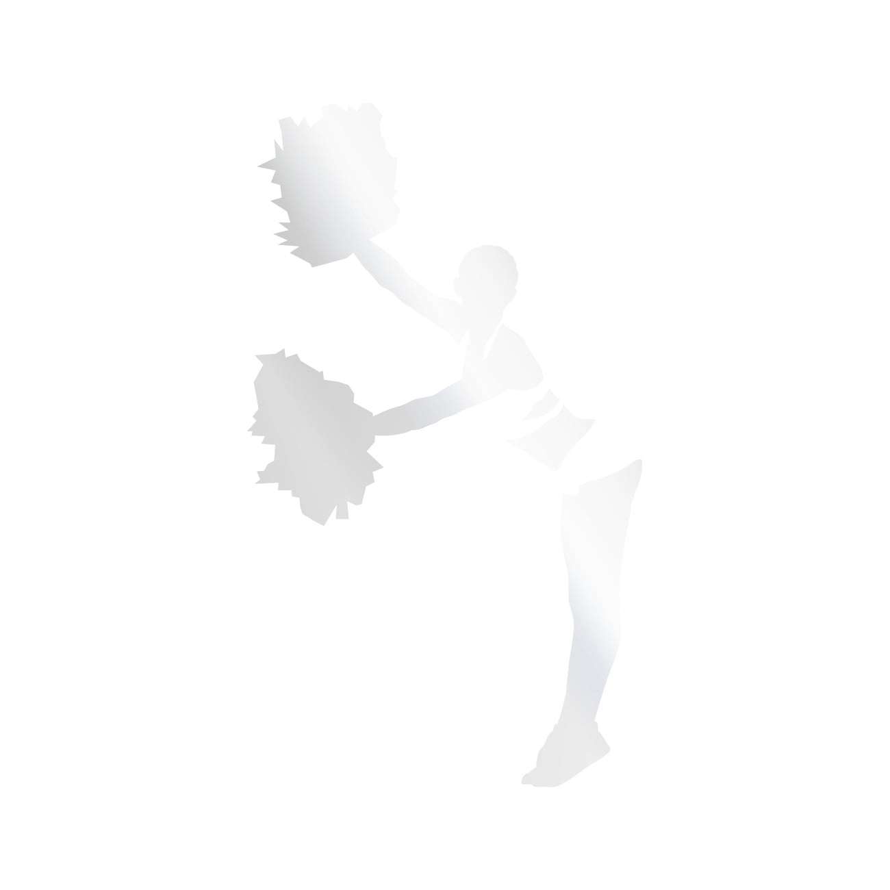 Cheerleading Cheerleader Sticker Decal Die Cut - Self Adhesive Vinyl ...