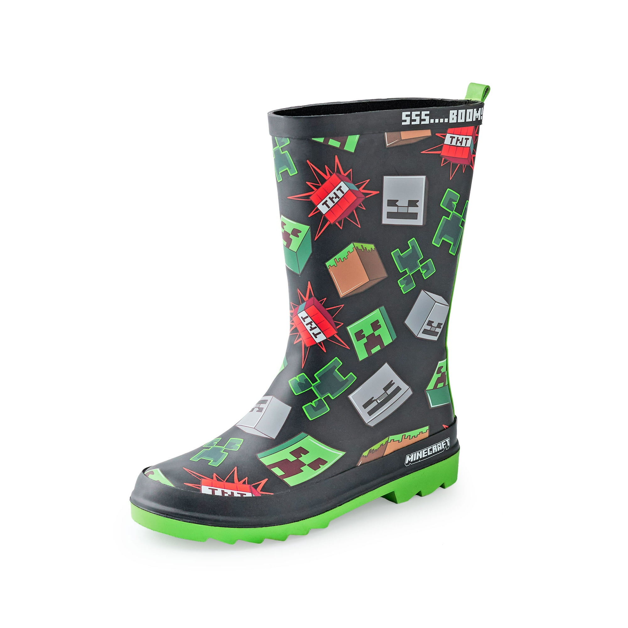 Click here for Minecraft Boys Black Wellington Boots Without Hand... prices