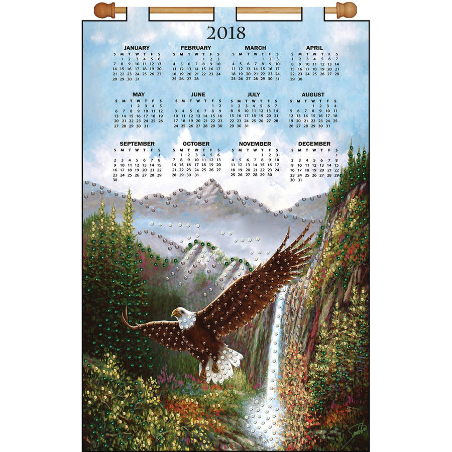 Design Works 2018 Calendar Felt Applique Kit-Eagle - Walmart.com