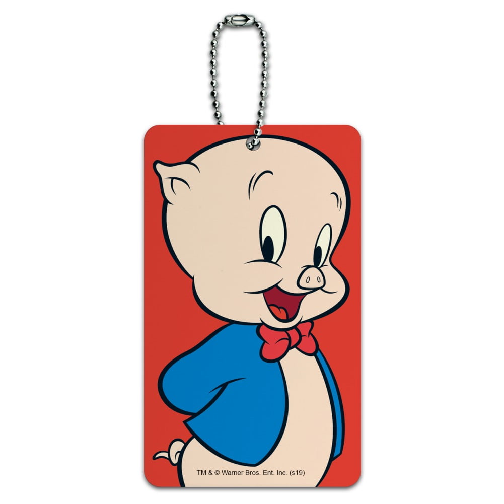 Looney Tunes Porky Pig Luggage Card Suitcase Carry-On ID Tag - Walmart.com