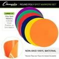 Champion Sports Round Poly Spot Markers for Sports, Activities, and ...