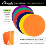 Champion Sports Round Poly Spot Markers for Sports, Activities, and ...
