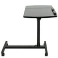 Zimtown Portable Mobile Computer Desk with Wheels, Adjustable Height ...