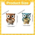 UYUH Unique Owl Plant Pots Indoor,Cute Small Succulent Pots with ...