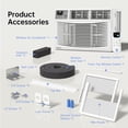 PhiloDeco 18000 BTU Window AC – Smart Control, 3-in-1 Dehumidifier ...