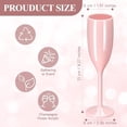 24 Pack Champagne Flute Acrylic Champagne Glasses, Light Pink Plastic ...