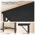 Black Bar Table With Built-In Charging Station Rectangular Pub Table ...