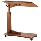 Side Accent Table, Adjustable C Shaped Design with Raised Rim, Small ...