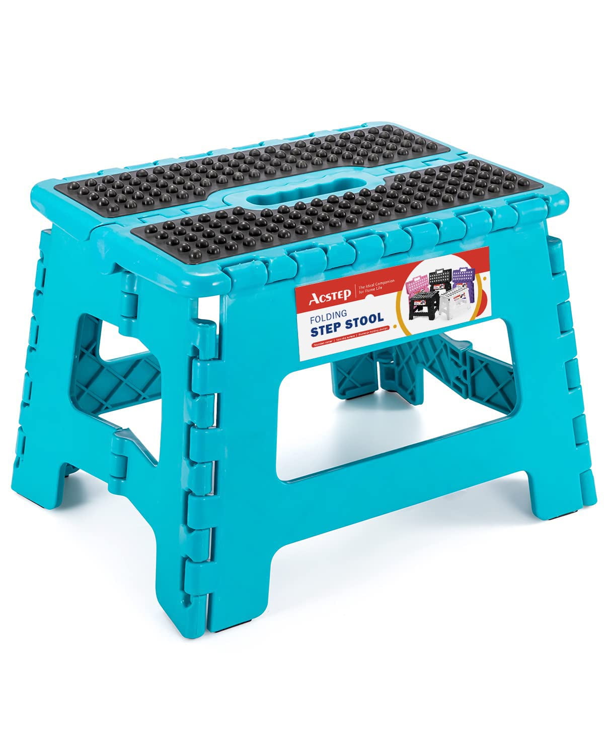 ACSTEP Folding Step Stool 9'' Tall Kids Step Stool Plastic Step Stools ...