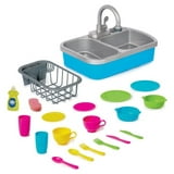 Spark Create Imagine Kids Kitchen Sink Play Set with Water Faucet, 20 ...