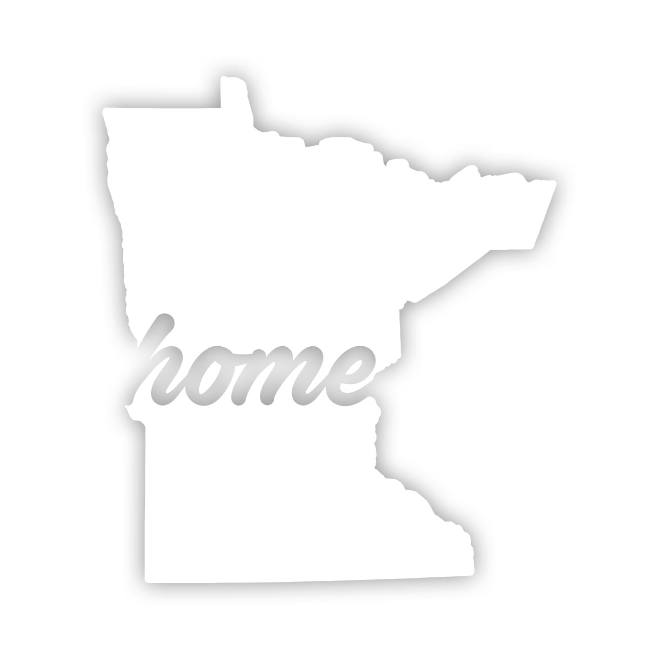 Minnesota Home Sticker Decal Die Cut - Self Adhesive Vinyl ...