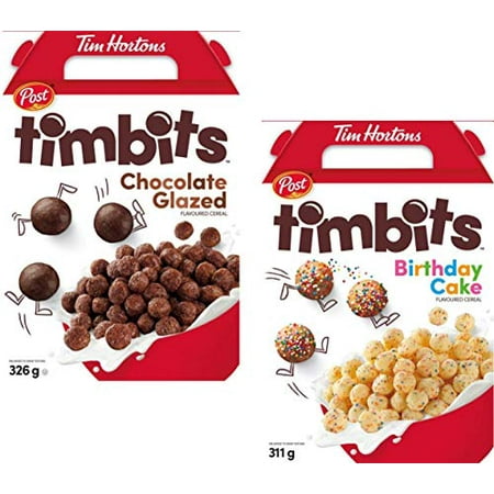 Tim Hortons Timbits Cereal Bundle of Two Flavors - Chocolate and ...