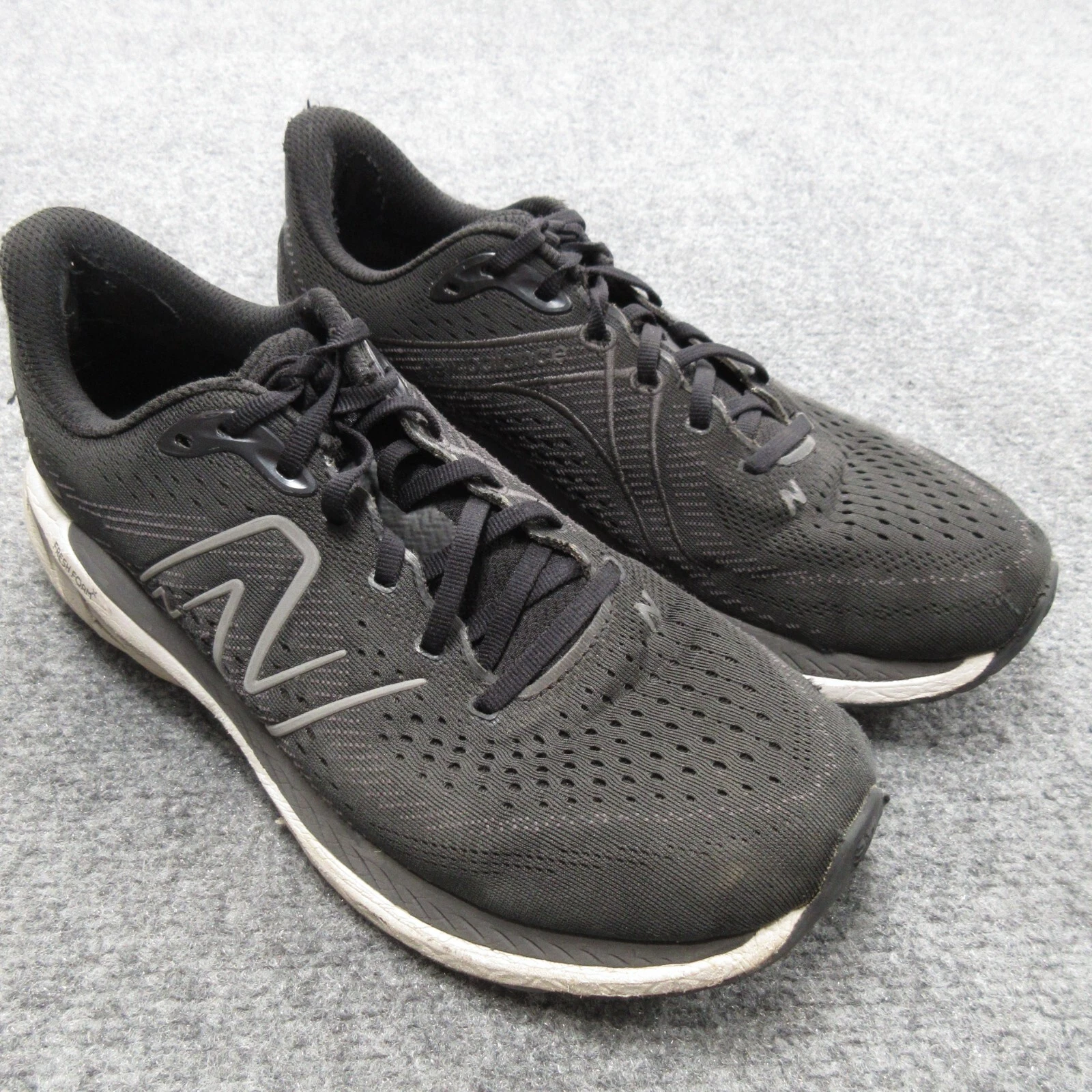 New Balance Fresh X Foam Sneakers Unisex M10.5/W12 Black Mesh Running ...