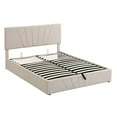 Queen Size Upholstered Platform Bed with Storage Underneath,Queen Size ...