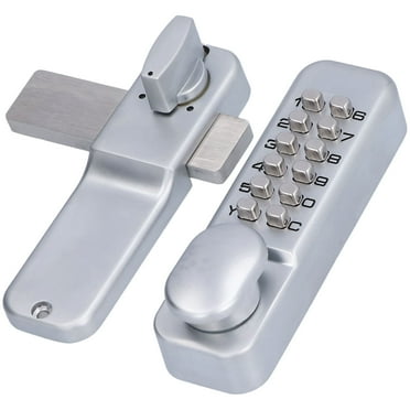 Garage Door L-Handle Lock with Inside Slide Lock Latch Mechanism Set ...