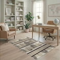 ODIKA 4'x6' Washable Area Rug Stain Resistant, Low Pile, Easy Care ...