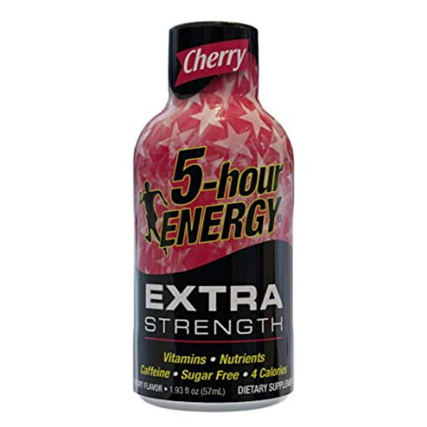 5 Hour Energy Extra Strength Cherry | 1.93 fl oz | 12 count bottles - Walmart.com - Walmart.com
