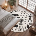 4ft Round Rug, Country Farm Non-Skid Rubber Backing Large Area Rugs ...