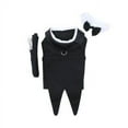 DOGGIE DESIGN Dog Tuxedo w/Formal Tails- Black, XL (Chest 21-26 ...