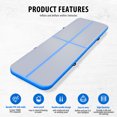 10-20ft Inflatable Air Mat Tumbling Track, 4in Thick for Gym/Yoga ...