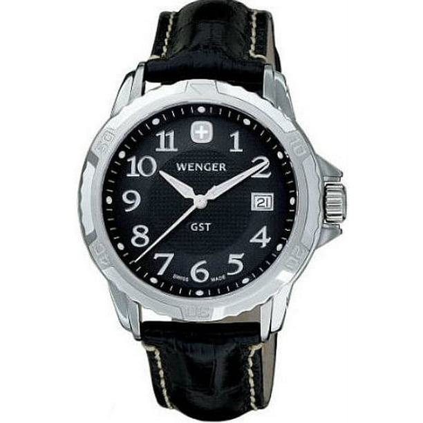 Wenger - Wenger Men's Black GST Swiss Watch 78235 - Walmart.com ...