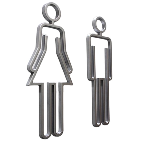 Letrero de inodoro, pegatina de pared, letrero de baño, lavabo para ...