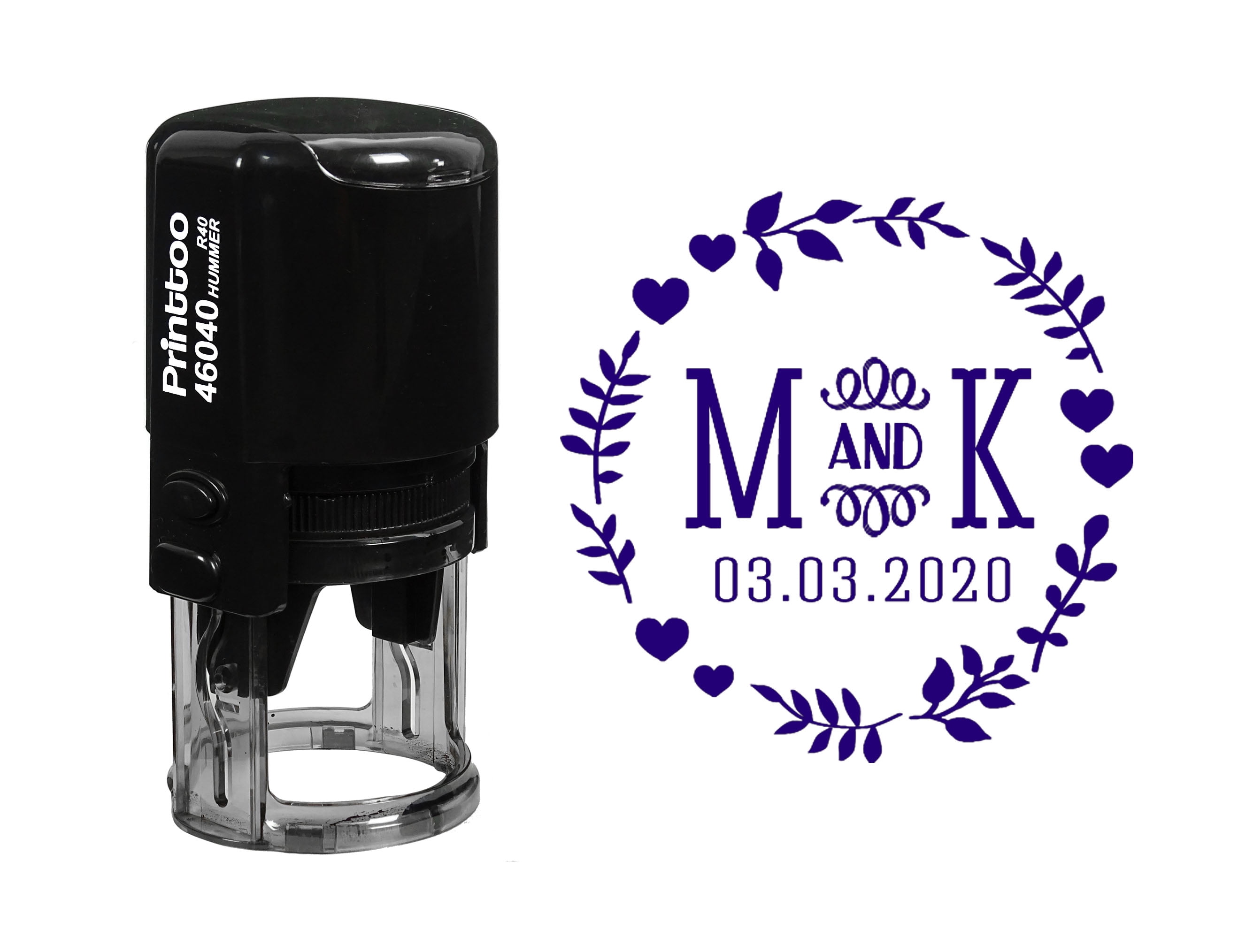 Printtoo Heavy Duty Dater Stamp With Scanned By Text Self Inking Office ...