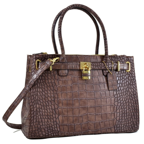 Croco Embossed Faux Leather Hobo Bag | IUCN Water
