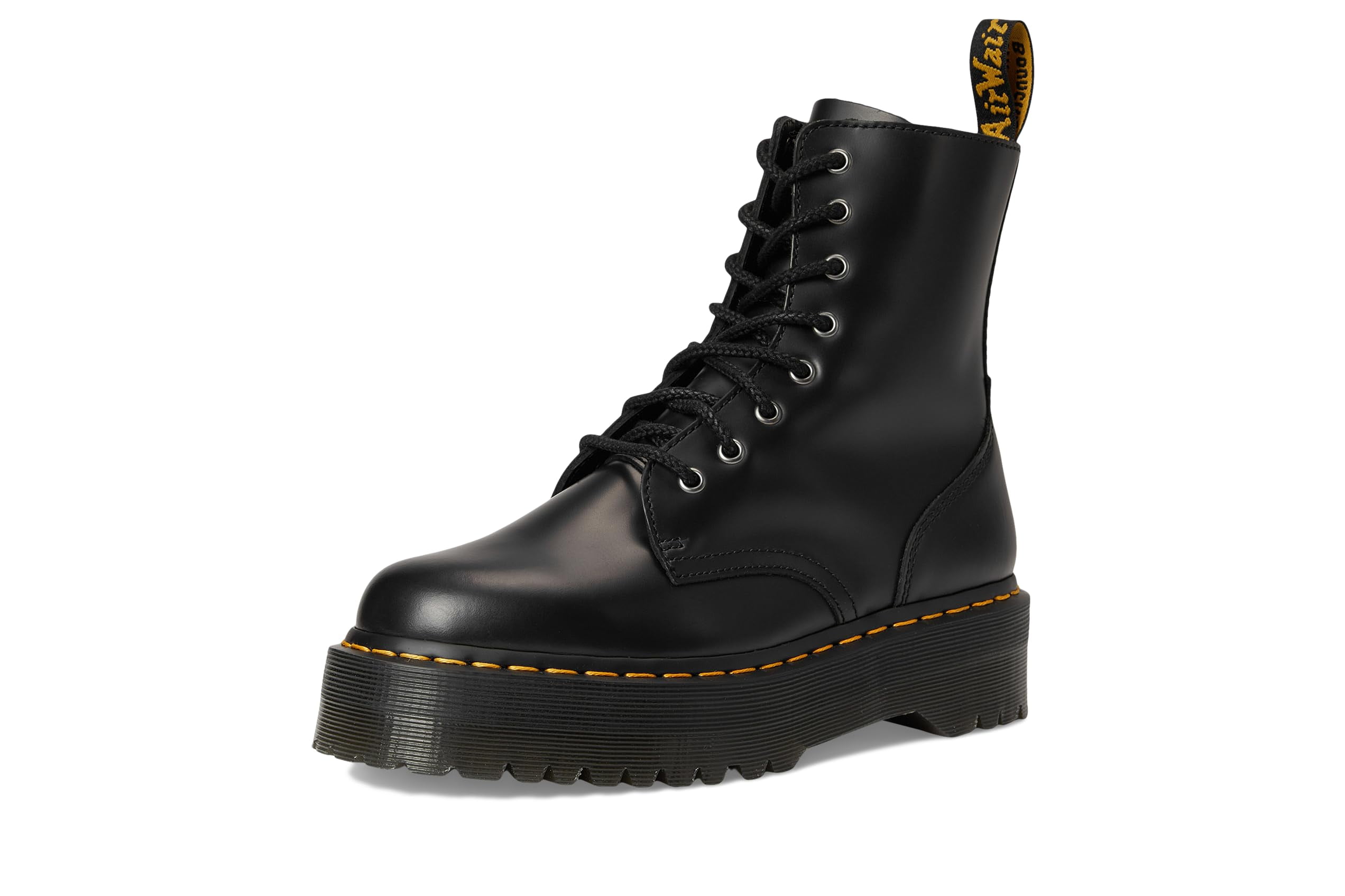 Boot Dr. Martens Jadon para mujer, negro pulido y liso | Bodega Aurrera en línea