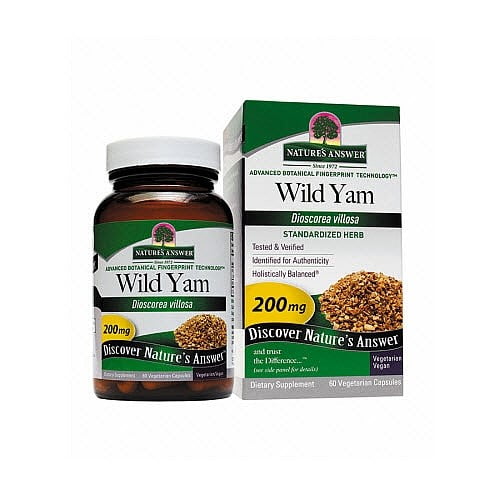 Nature's Answer Wild Yam Root Extract -- 60 Vegetarian Capsules ...
