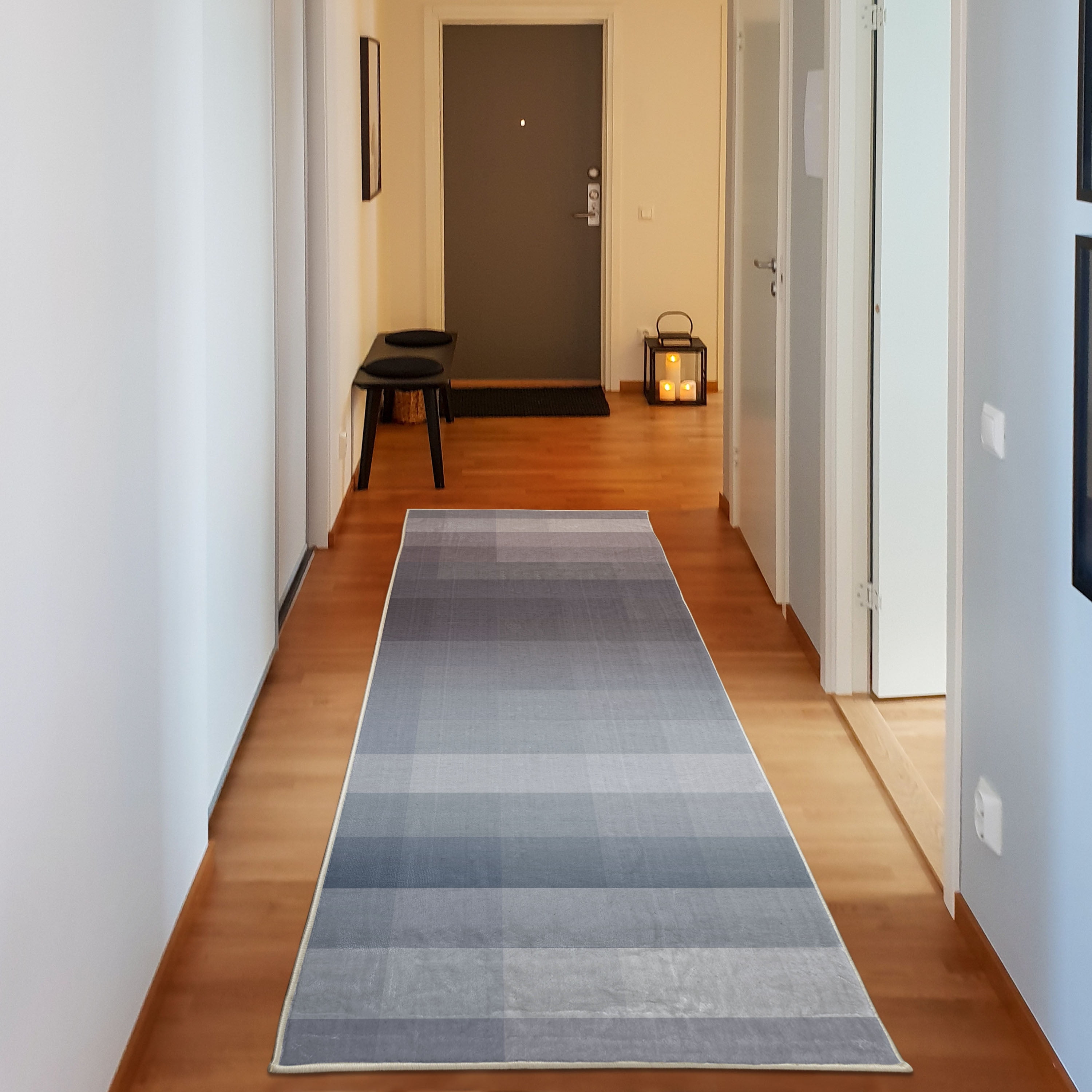 Palette Decorative Rug, Abstract Vortex Swirls and Shapes Pattern ...