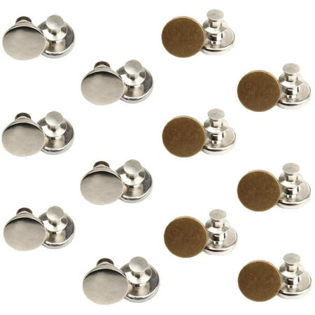 12 Pcs 17mm Retractable Buttons, Adjustable and Detachable Nail-Free ...
