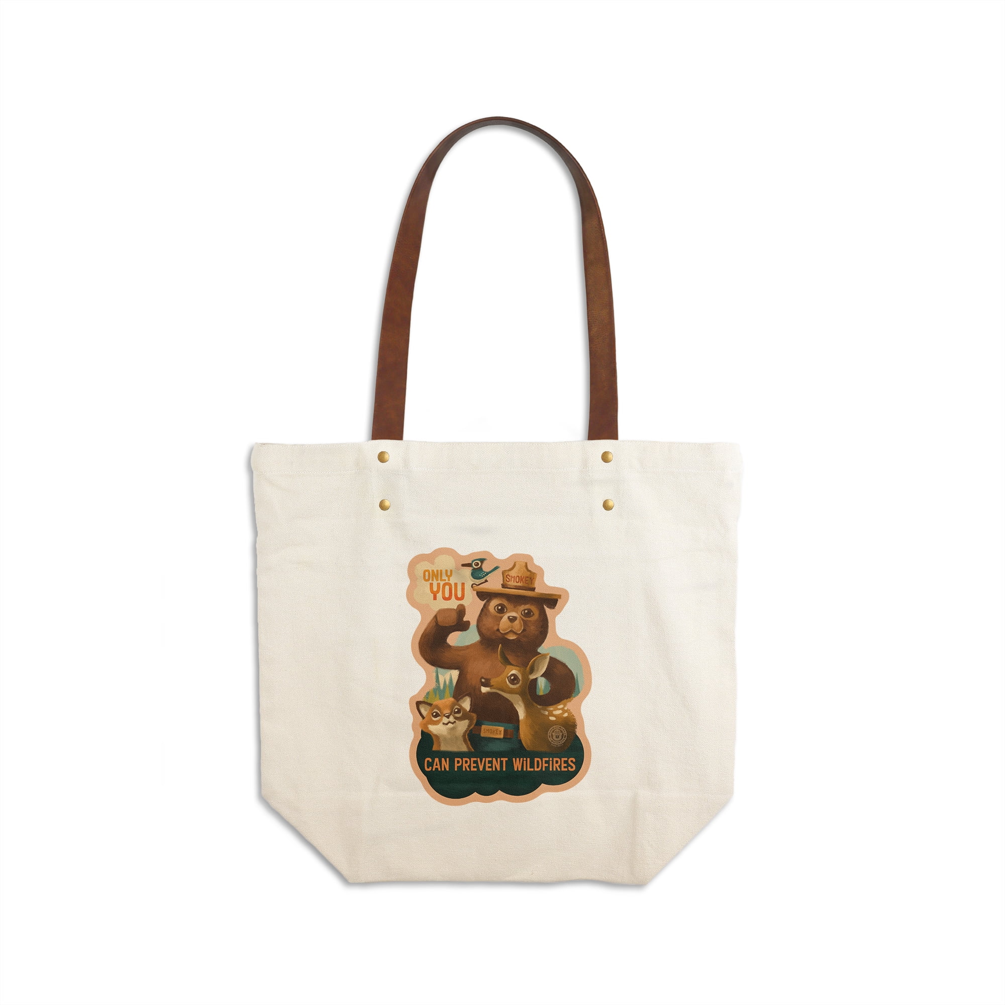 Smokey Bear and Friends, Only You, Contour (Canvas Deluxe Tote Bag ...