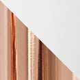 Rose Gold Stick Lamp with Charging Outlet and Fabric Shade, White ...