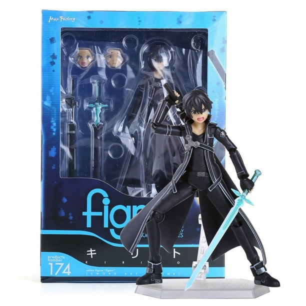 Sword Art Online Kirito Kazuto Figma 174 Asuna Figma 178 PVC figura de ...
