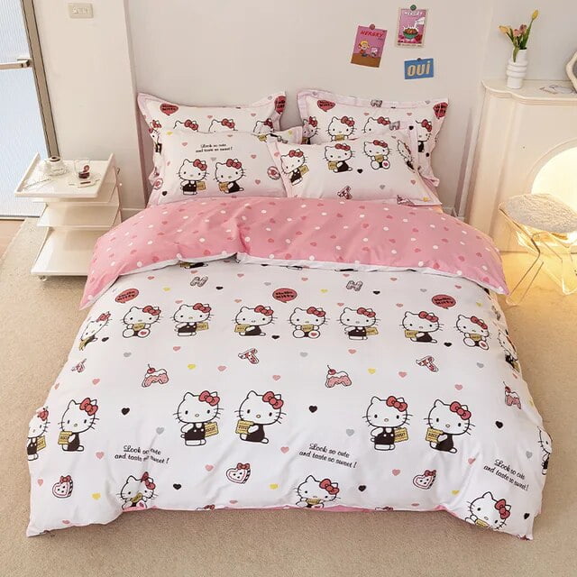 Click here for Sanrio Hello Kitty Bedding Set 100cotton Duvet Cov... prices