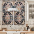 Curtains Swag and Tiers Curtains Set, Vintage Boho Valances with ...