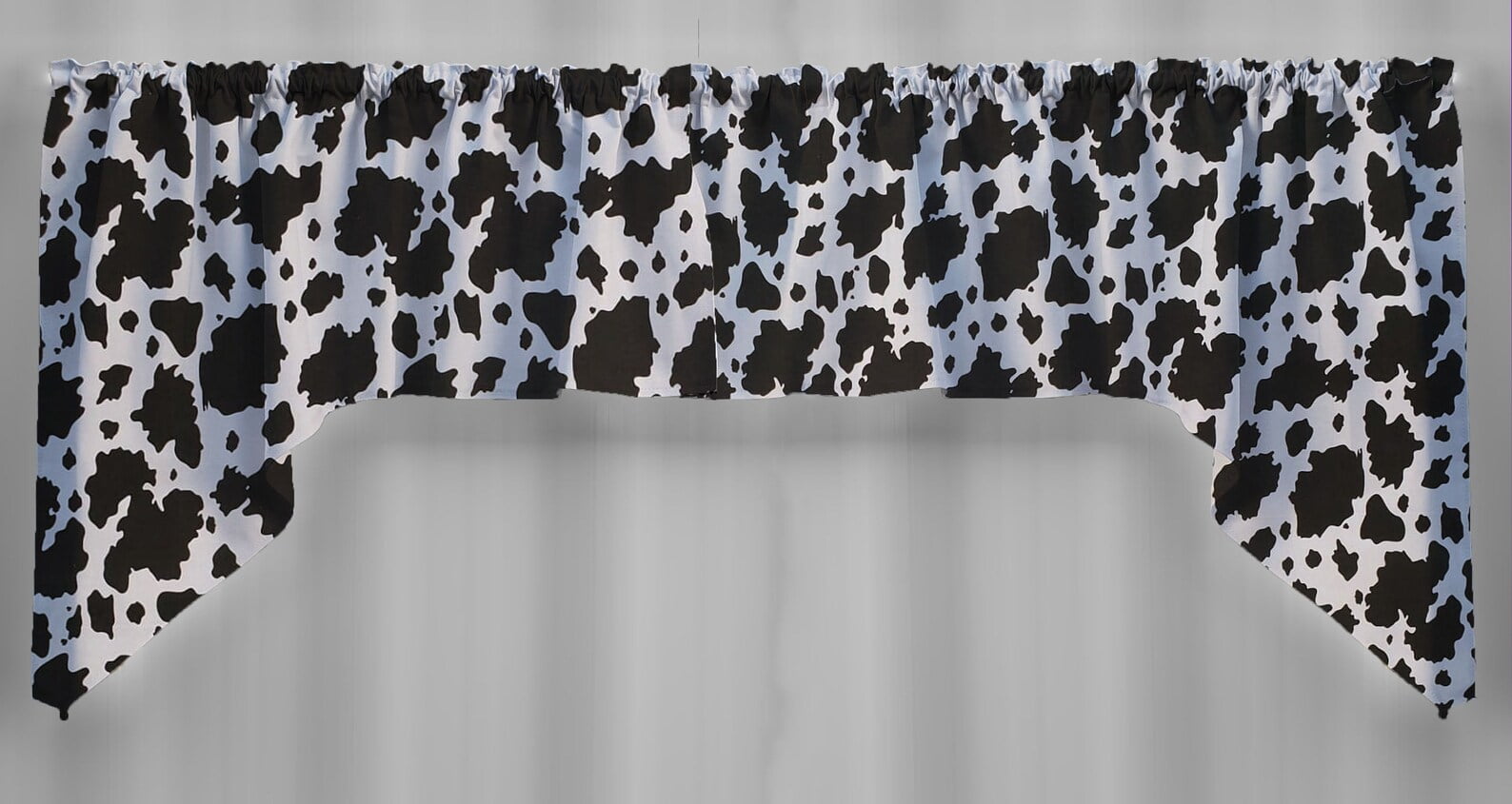 Black & White Cow Spots Swag Panels by Penny's Needful Things (Set of 2 ...