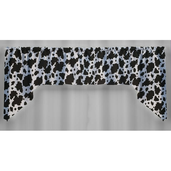 Black & White Cow Spots Swag Panels by Penny's Needful Things (Set of 2 ...