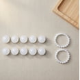 Bambang 8mm White Round Crystal Glass Beading Supplies, 500 Piece Bead ...