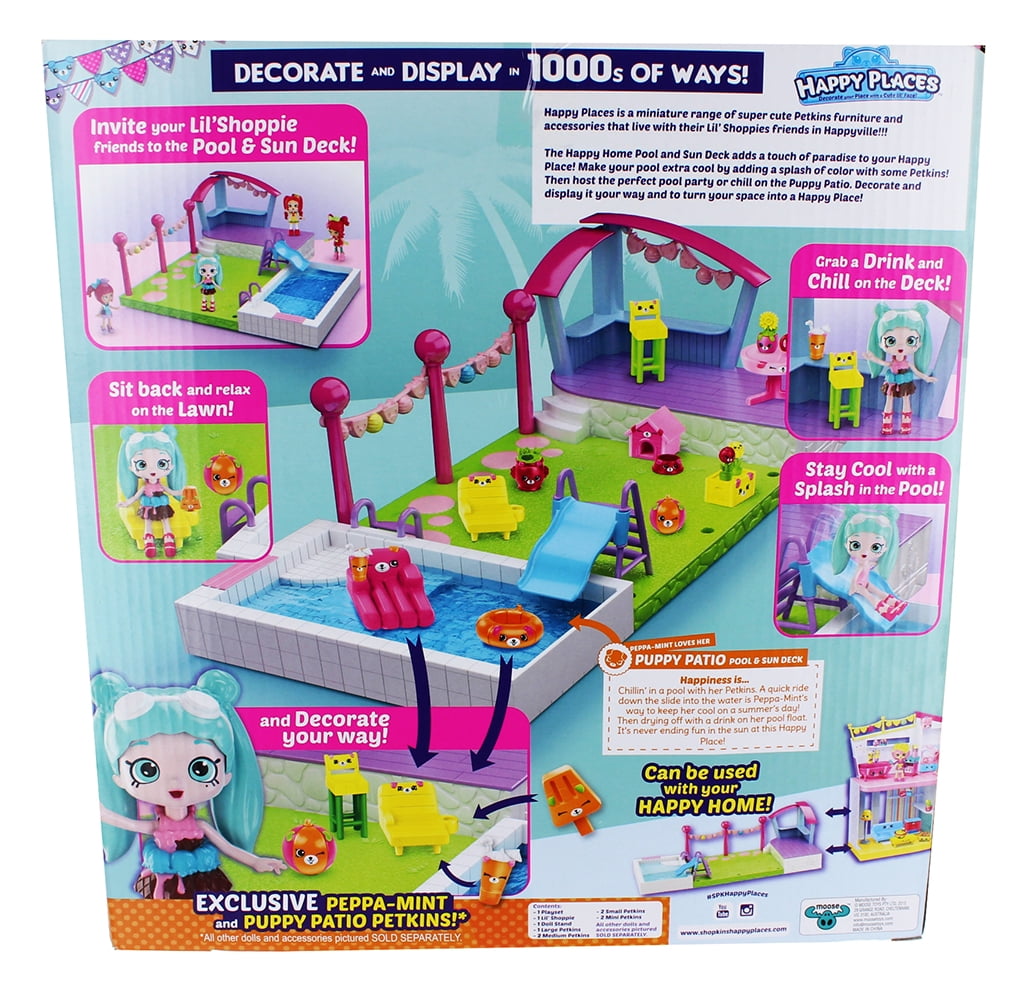 Shopkins Happy Places Happy Pool & Sun Deck with Peppa Mint - munimoro ...