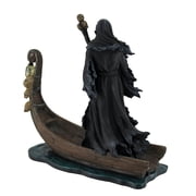 Charon Ferryman of the Dead Propelling Boat Statue w/LED Lantern ...