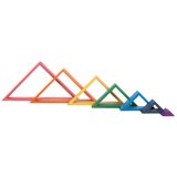TickiT Wooden Rainbow Architect Triangles - Set of 7 - Walmart.com