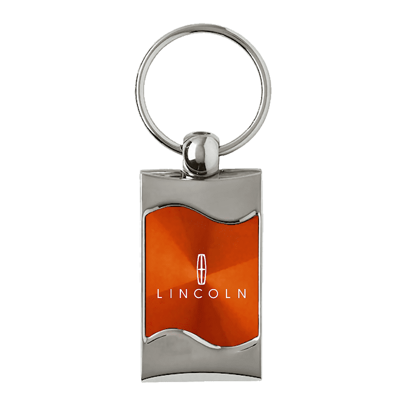 Au-TOMOTIVE GOLD Lincoln Rectangular Wave Orange Key Fob - Walmart.com