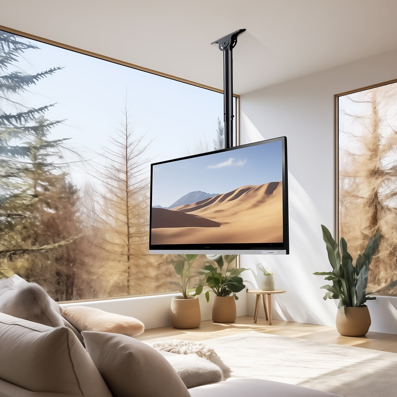 Ceiling TV Mount for 26 65 inch TVs Hanging Full Motion TV Mount Bracket Holds up to 110lbs Max 400x400mm Walmart
